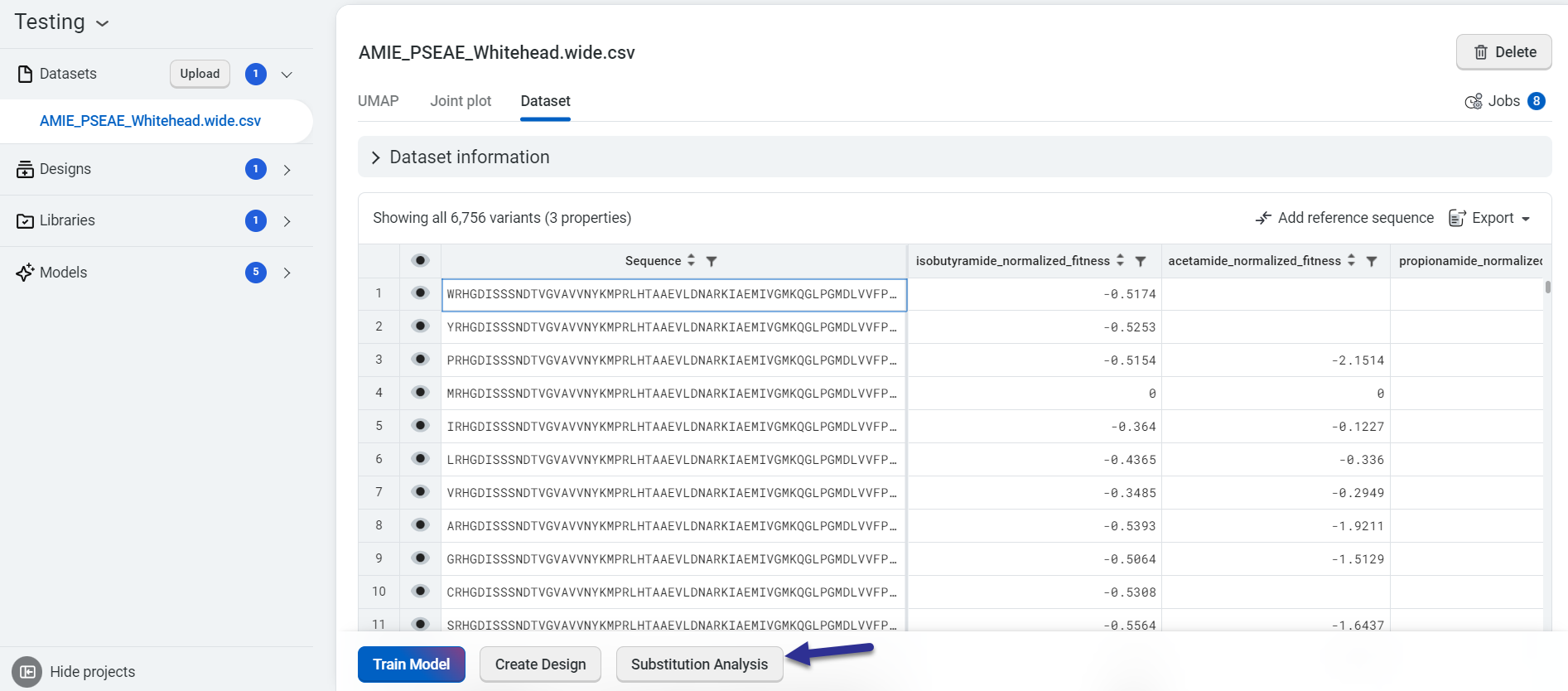 Substitution Analysis With Op Models — Openprotein Docs Documentation